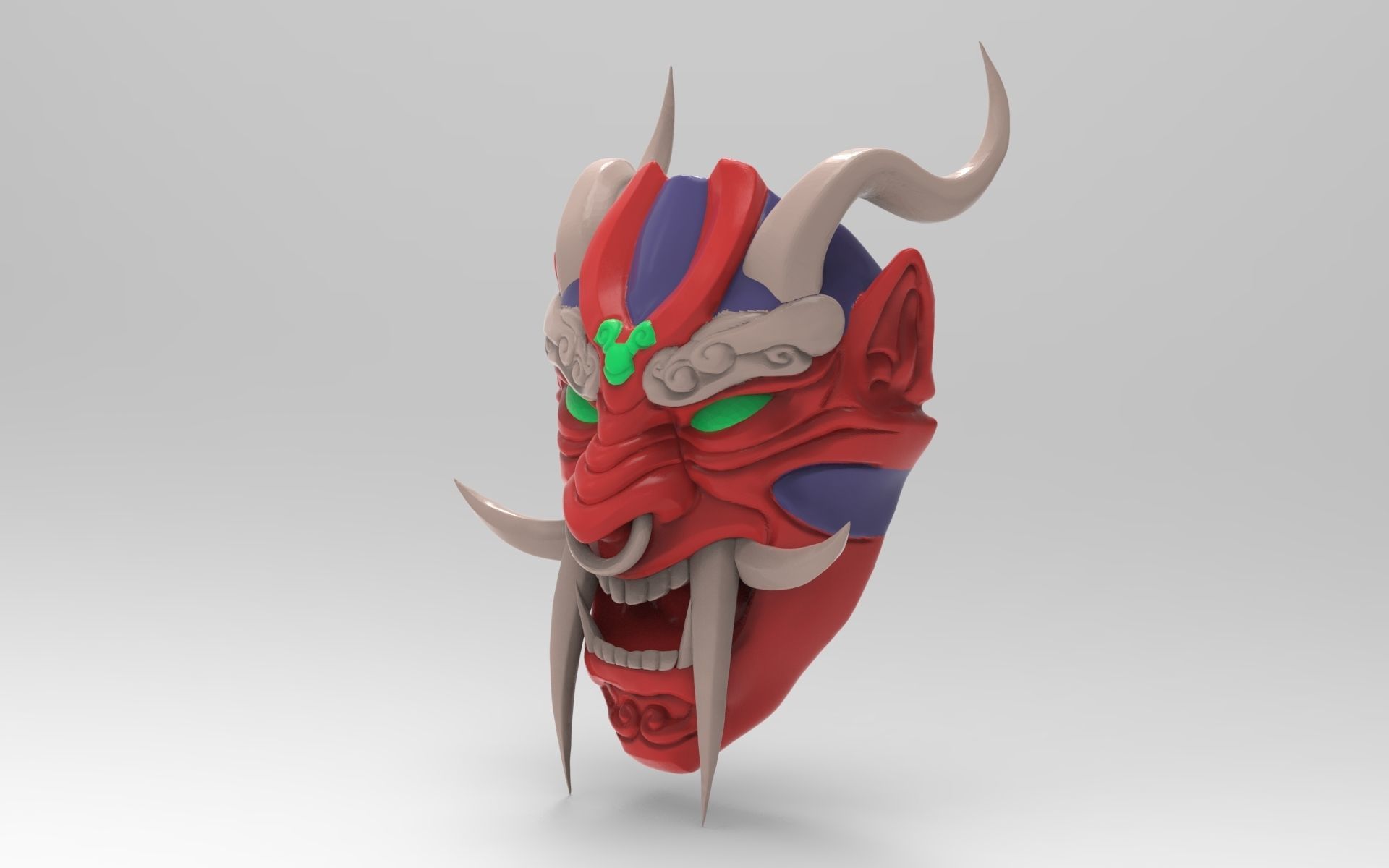 3D model Oni Mask VR / AR / low-poly | CGTrader