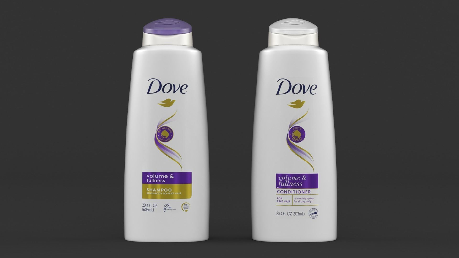 Dove Shampoo and Conditioner 3D model | CGTrader