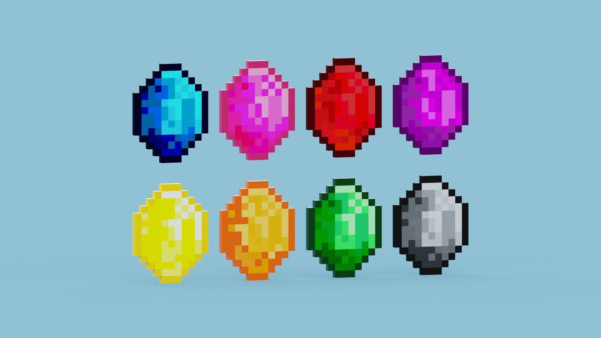 3D model Minecraft Diamond Pack VR / AR / low-poly | CGTrader