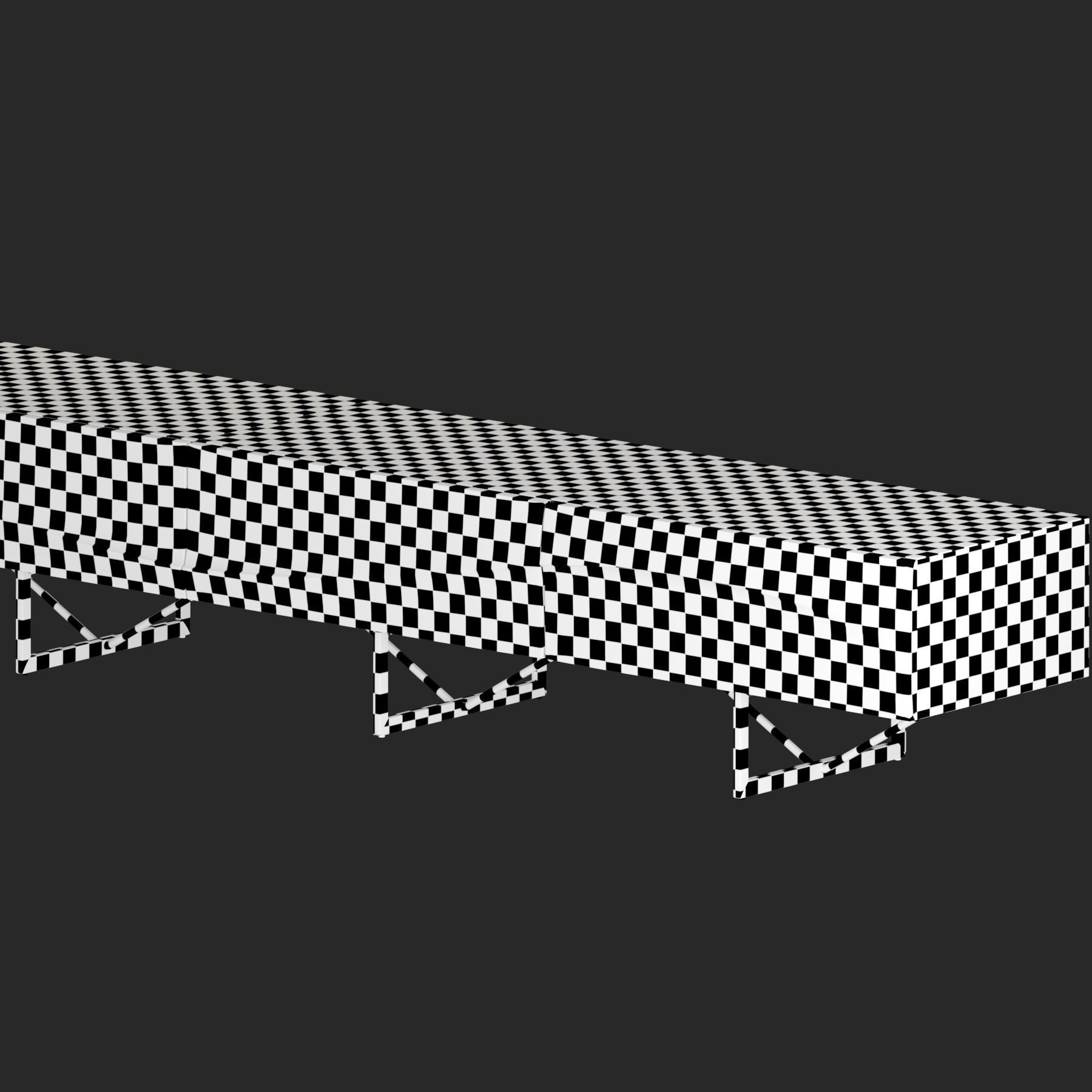 Modern Sintered Stone Rectangle TV Stand 3D model | CGTrader