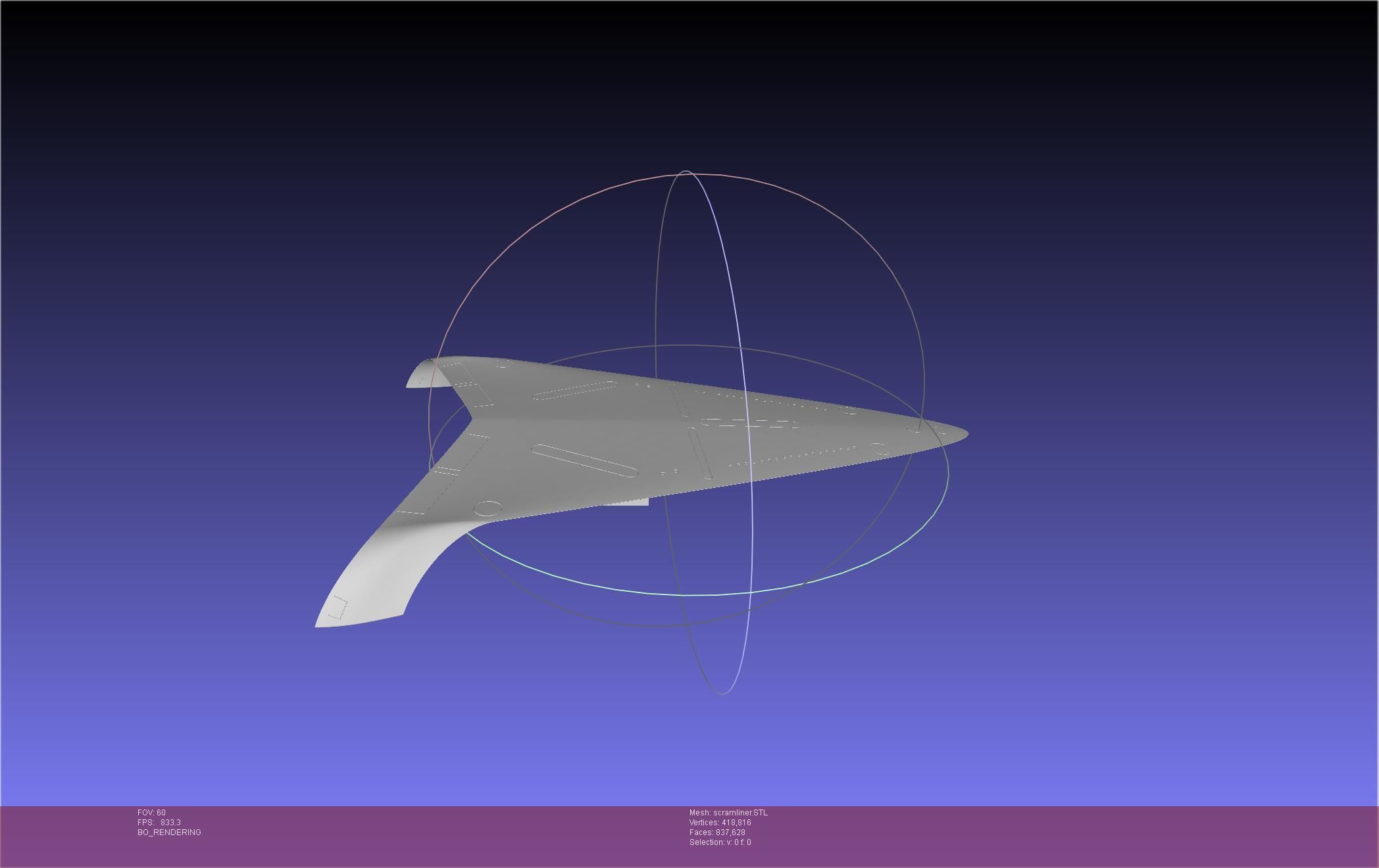 Hypersonic Scramjet Airliner Concept Printable Miniature 3D model 3D ...