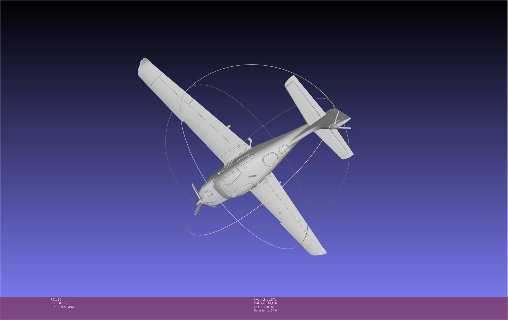SR22 Cirrus Airplane Printable Miniature 3D model 3D printable | CGTrader