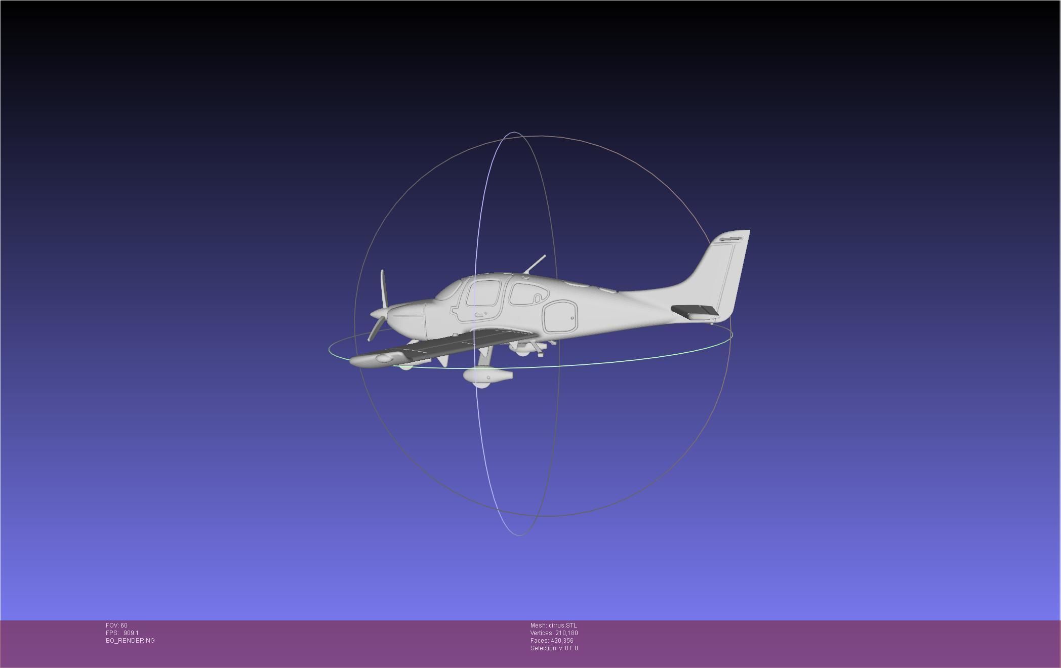 SR22 Cirrus Airplane Printable Miniature 3D model 3D printable | CGTrader