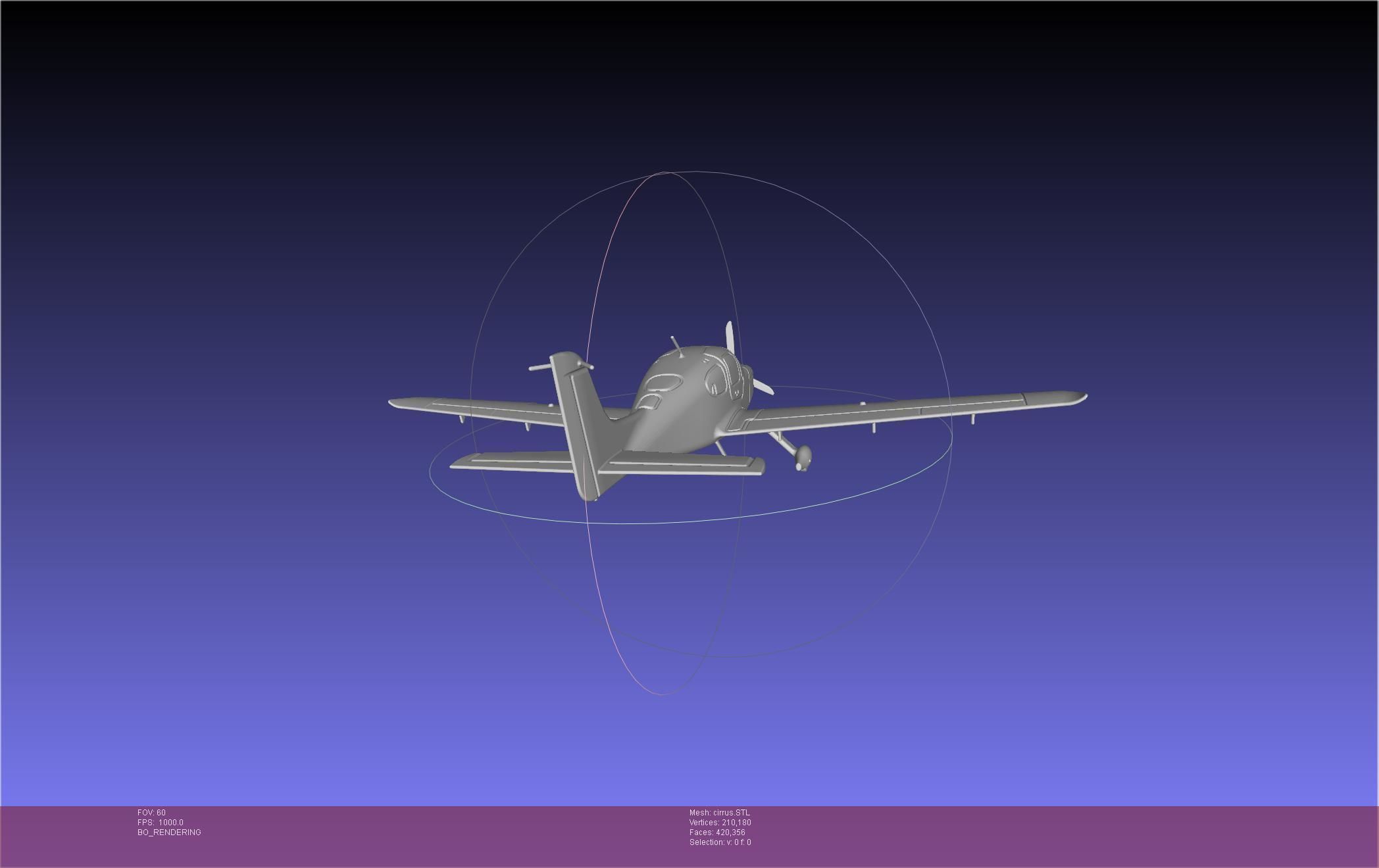 SR22 Cirrus Airplane Printable Miniature 3D model 3D printable | CGTrader
