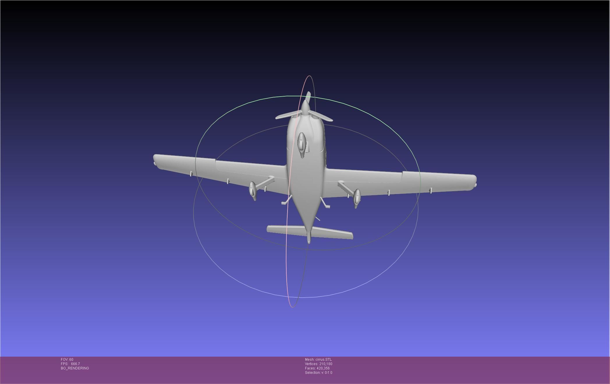 SR22 Cirrus Airplane Printable Miniature 3D model 3D printable | CGTrader