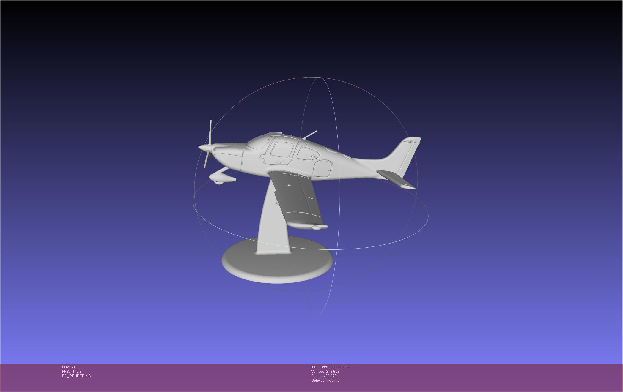 SR22 Cirrus Airplane Printable Miniature 3D model 3D printable | CGTrader
