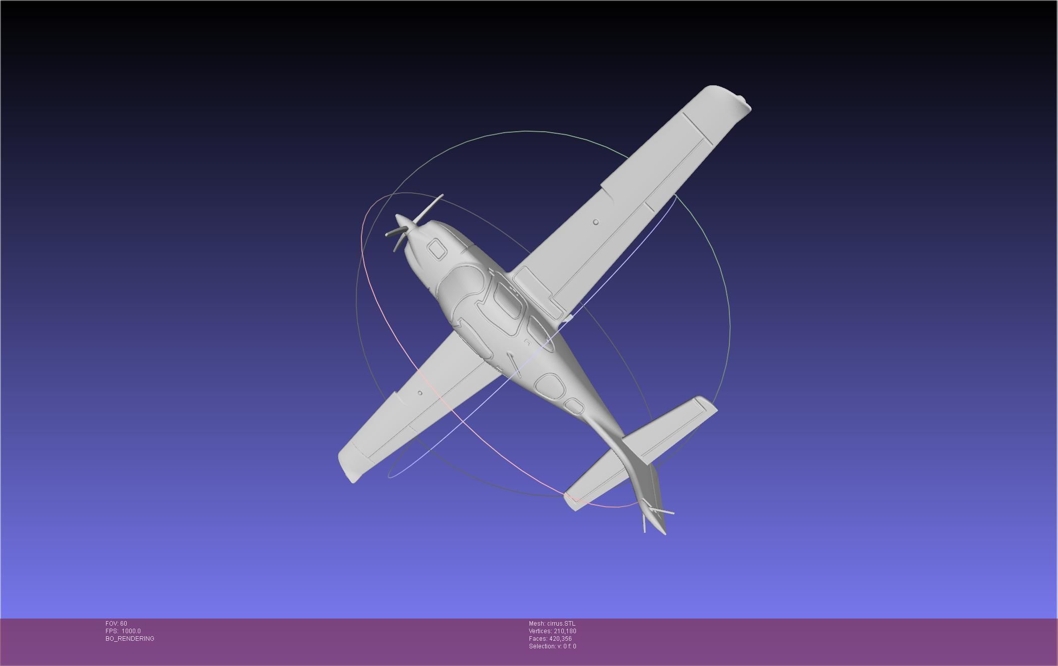 SR22 Cirrus Airplane Printable Miniature 3D model 3D printable | CGTrader