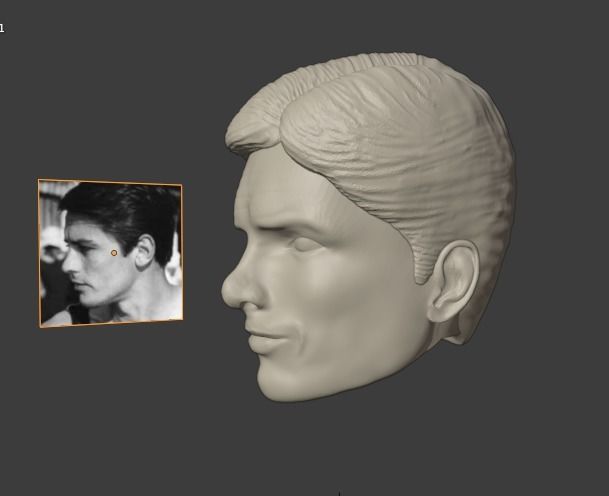 Alain Delon - Head Shot - 3D Printable free 3D model 3D printable ...