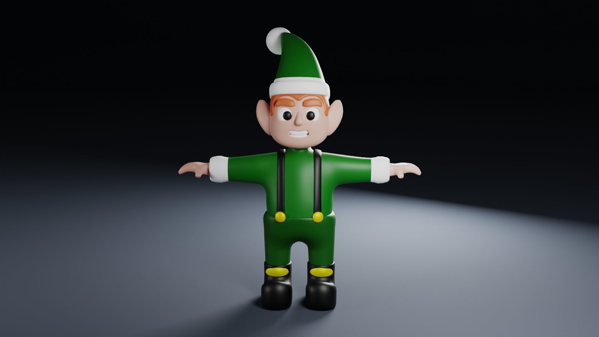 3D model Toon Style Christmas Elf Character VR / AR / low-poly | CGTrader