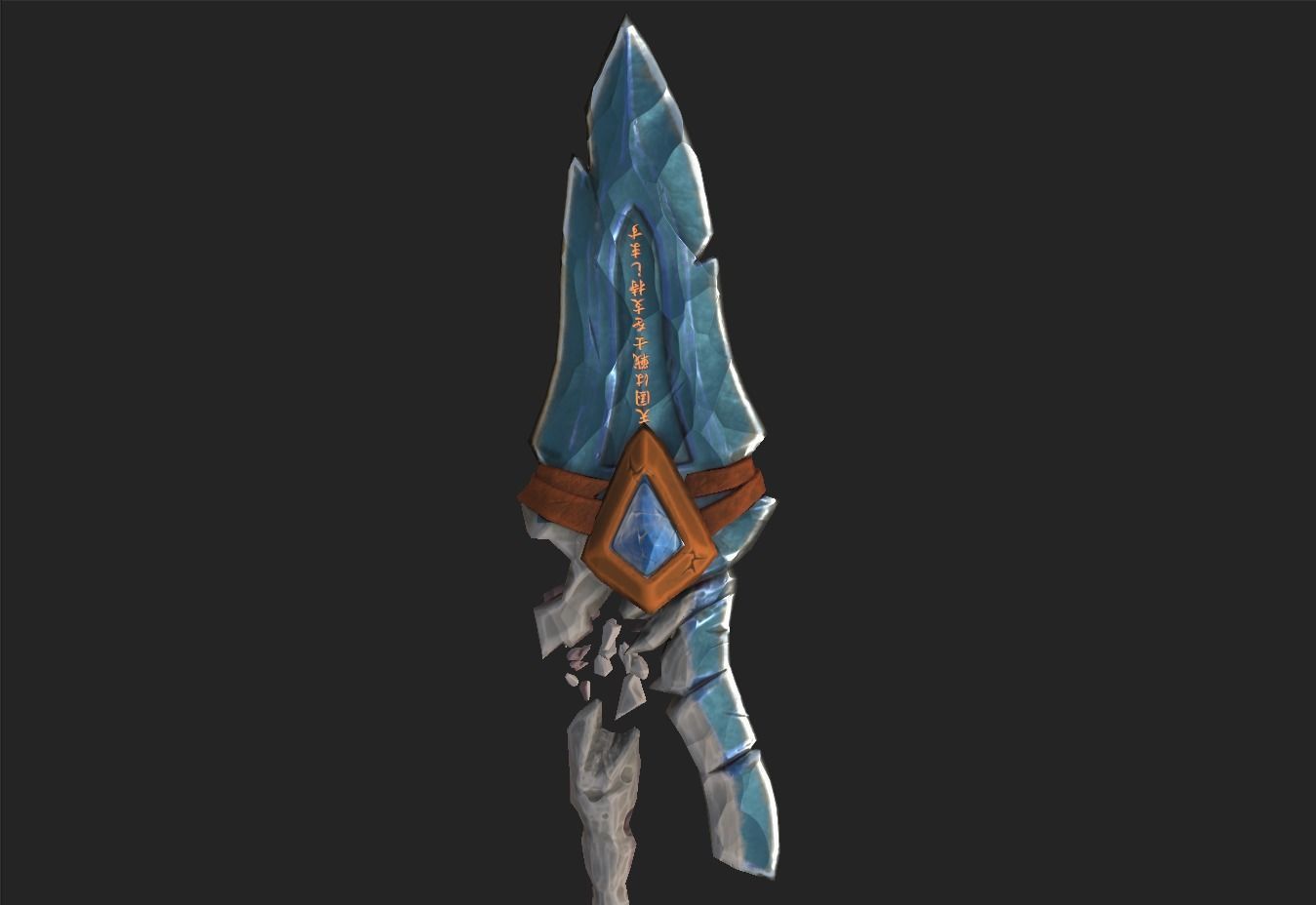 3D model Frost Song Glaive VR / AR / low-poly | CGTrader