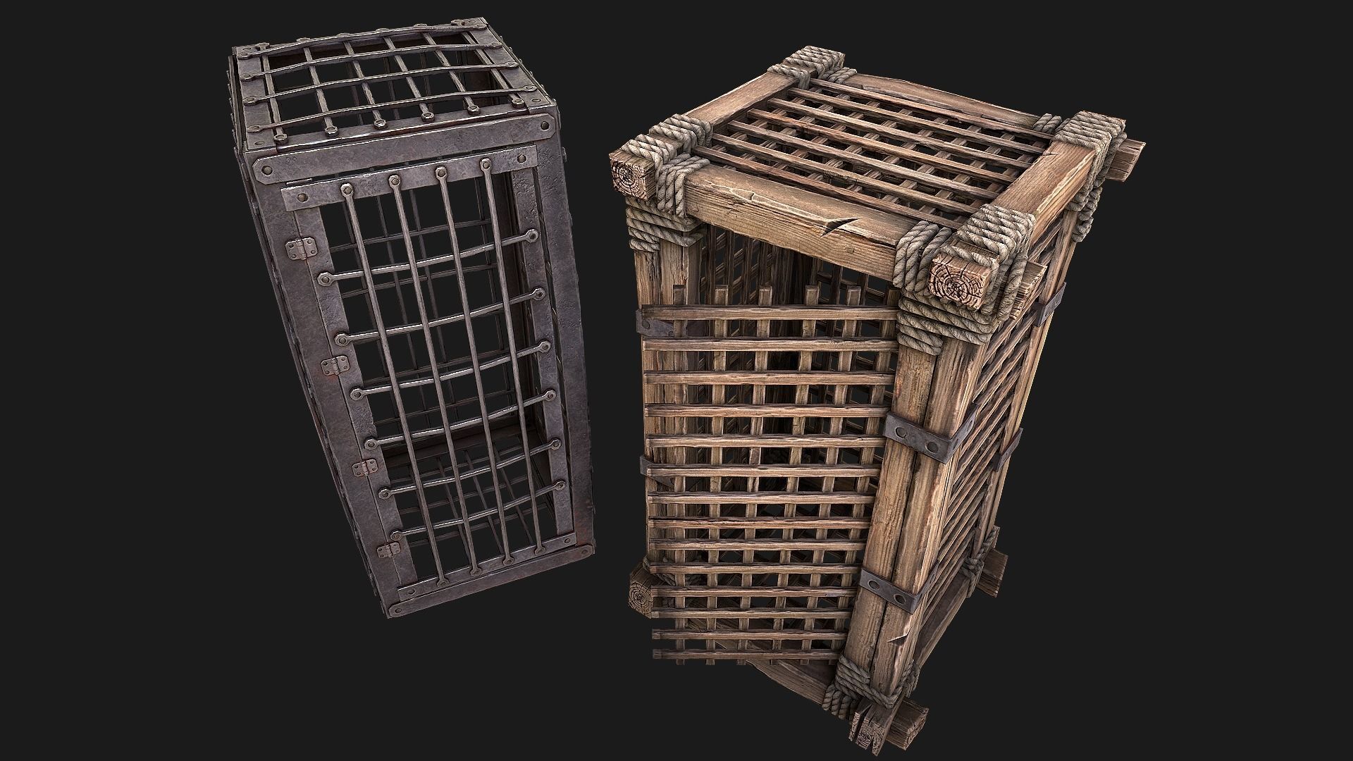3D model Medieval Prison Cells VR / AR / low-poly | CGTrader