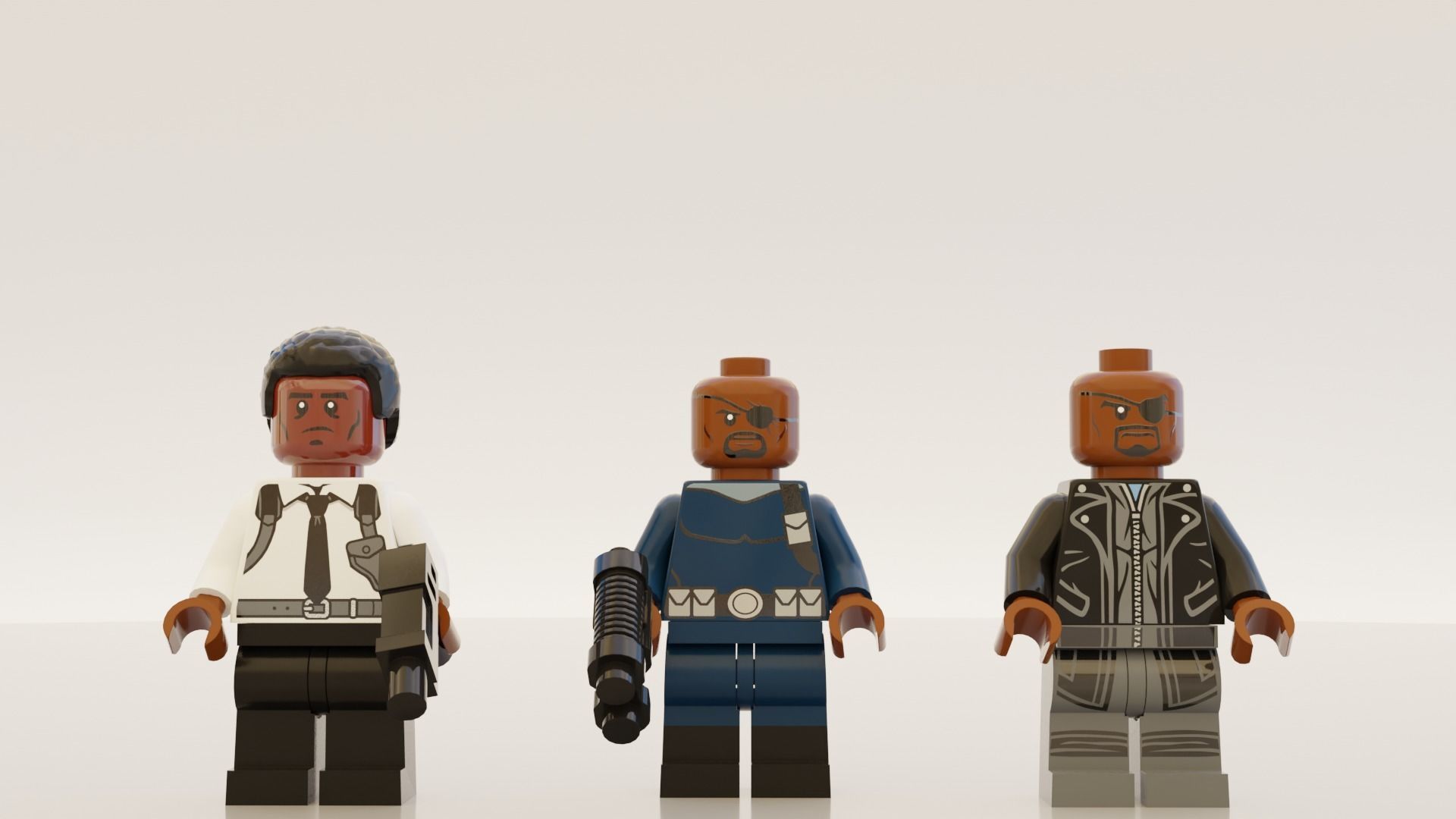 Lego Nick Fury mini pack 3D model | CGTrader