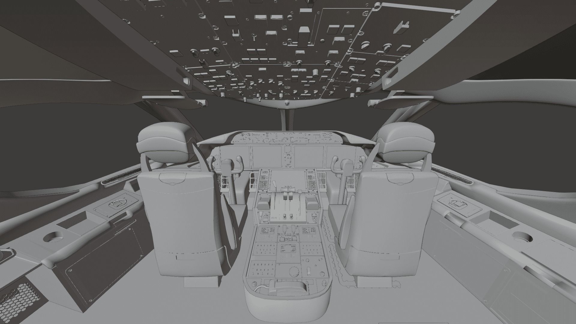 Boeing 787 Dreamliner Cockpit 3D model | CGTrader