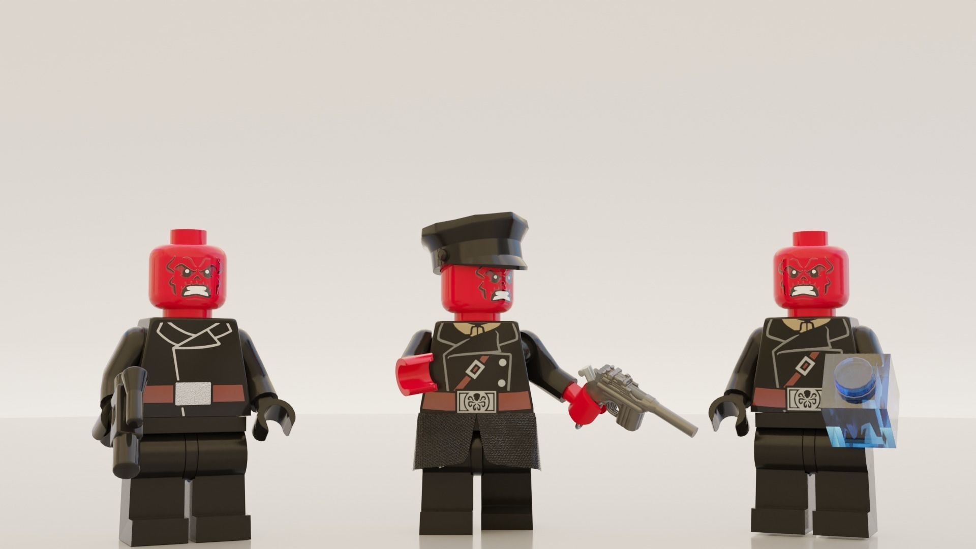 Lego Red Skull mini pack 3D model | CGTrader