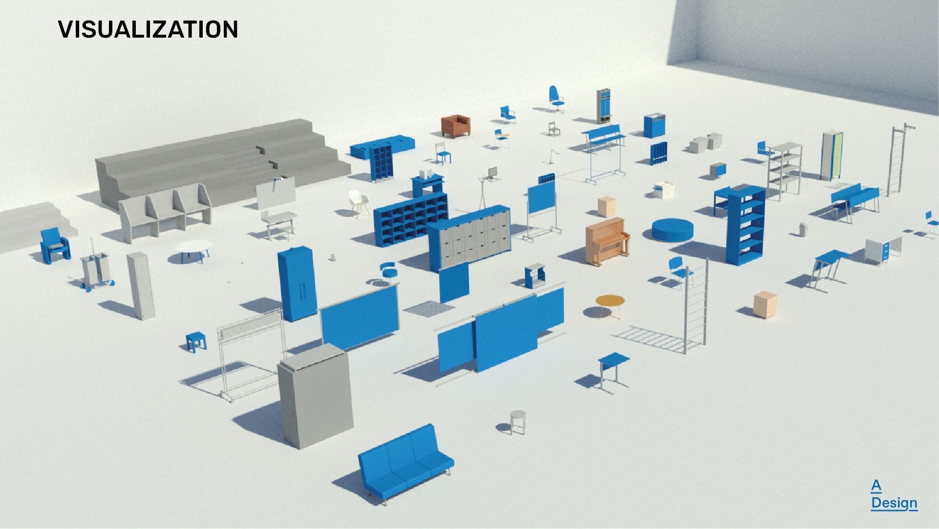 School equipment - Pack of revit families 3D model | CGTrader