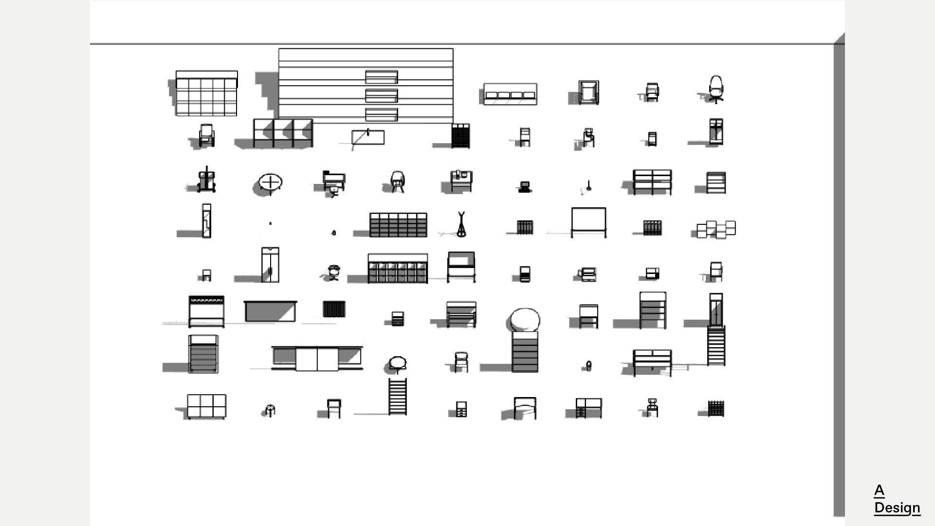 School equipment - Pack of revit families 3D model | CGTrader