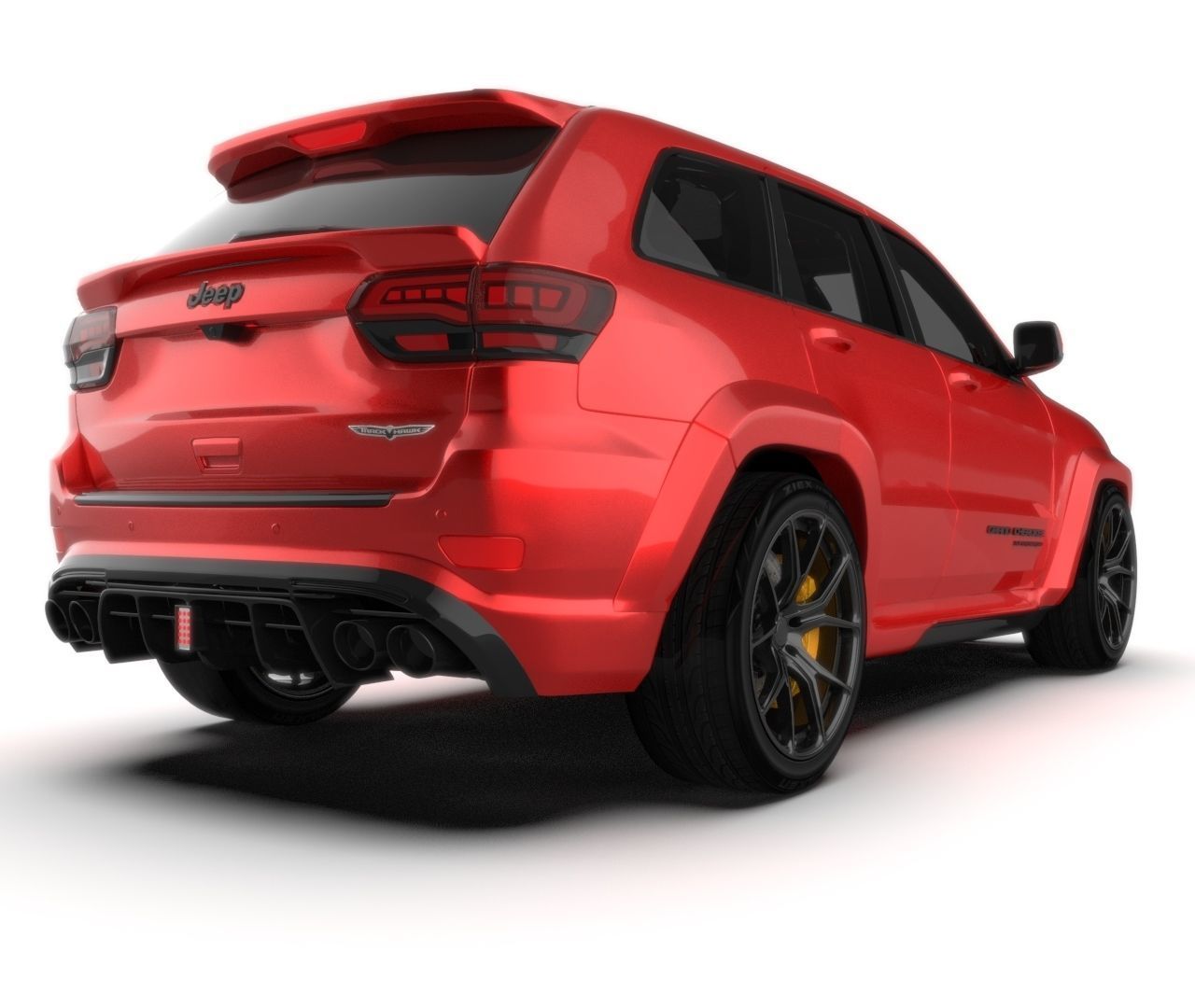 3D model Jeep Grand Cherokee TrackHawk Custom BodyKit VR / AR / low ...