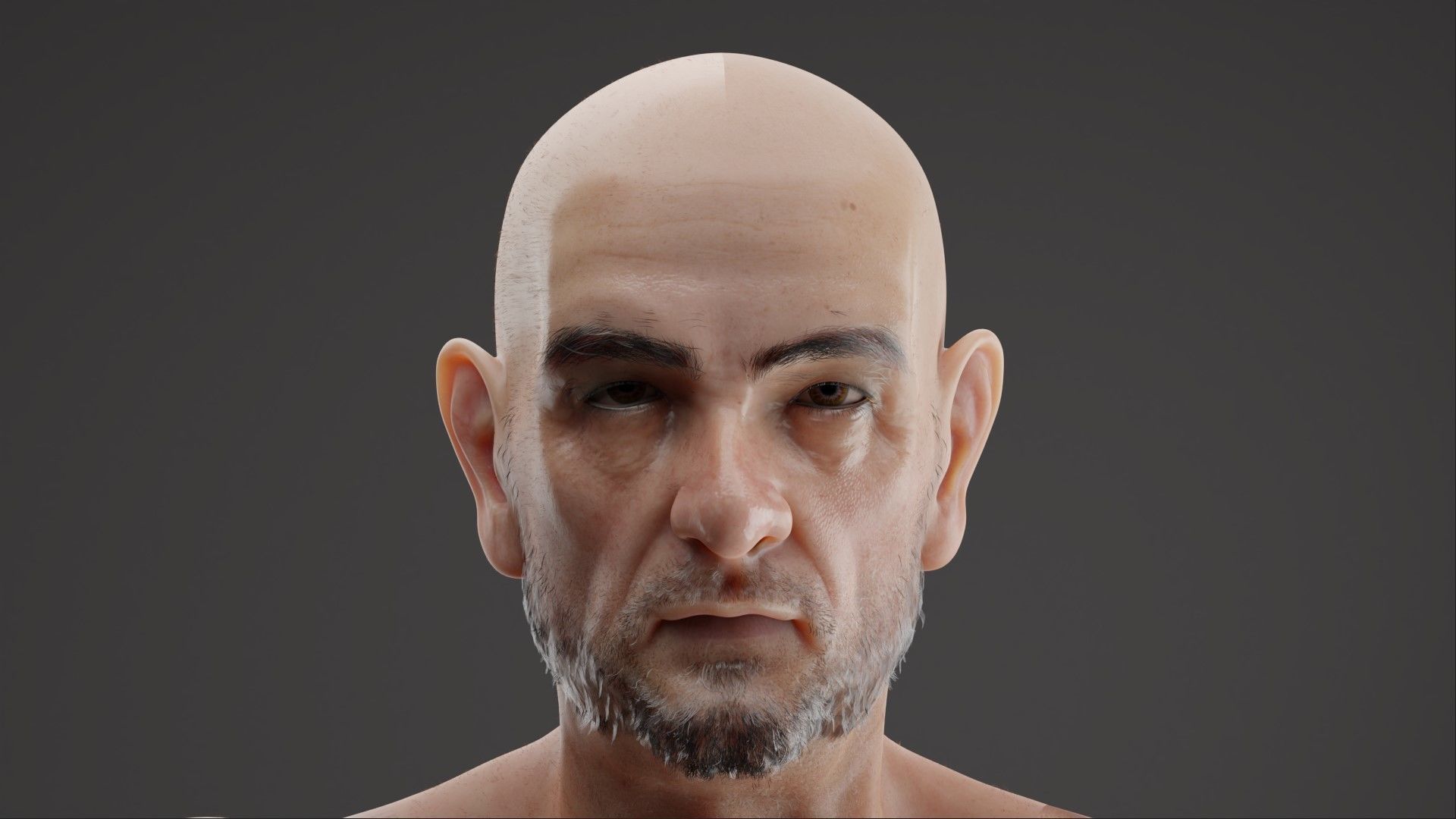 3D model Realistic Old Man Character - Fully Rigged and PBR VR / AR ...