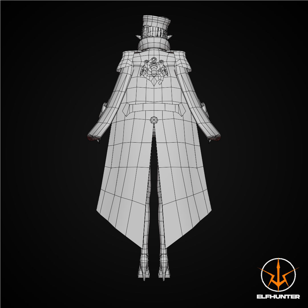 3D model EXCLUSIVE EDITION RIGGED CHARACTER ELF MARINE VR / AR / low ...