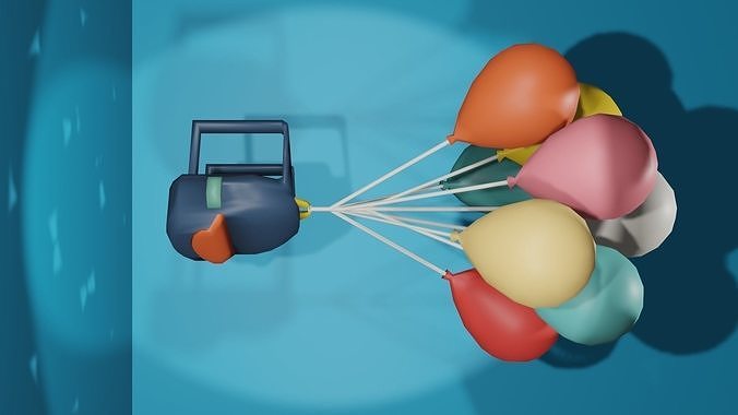Balloon Backpack 3D model | CGTrader