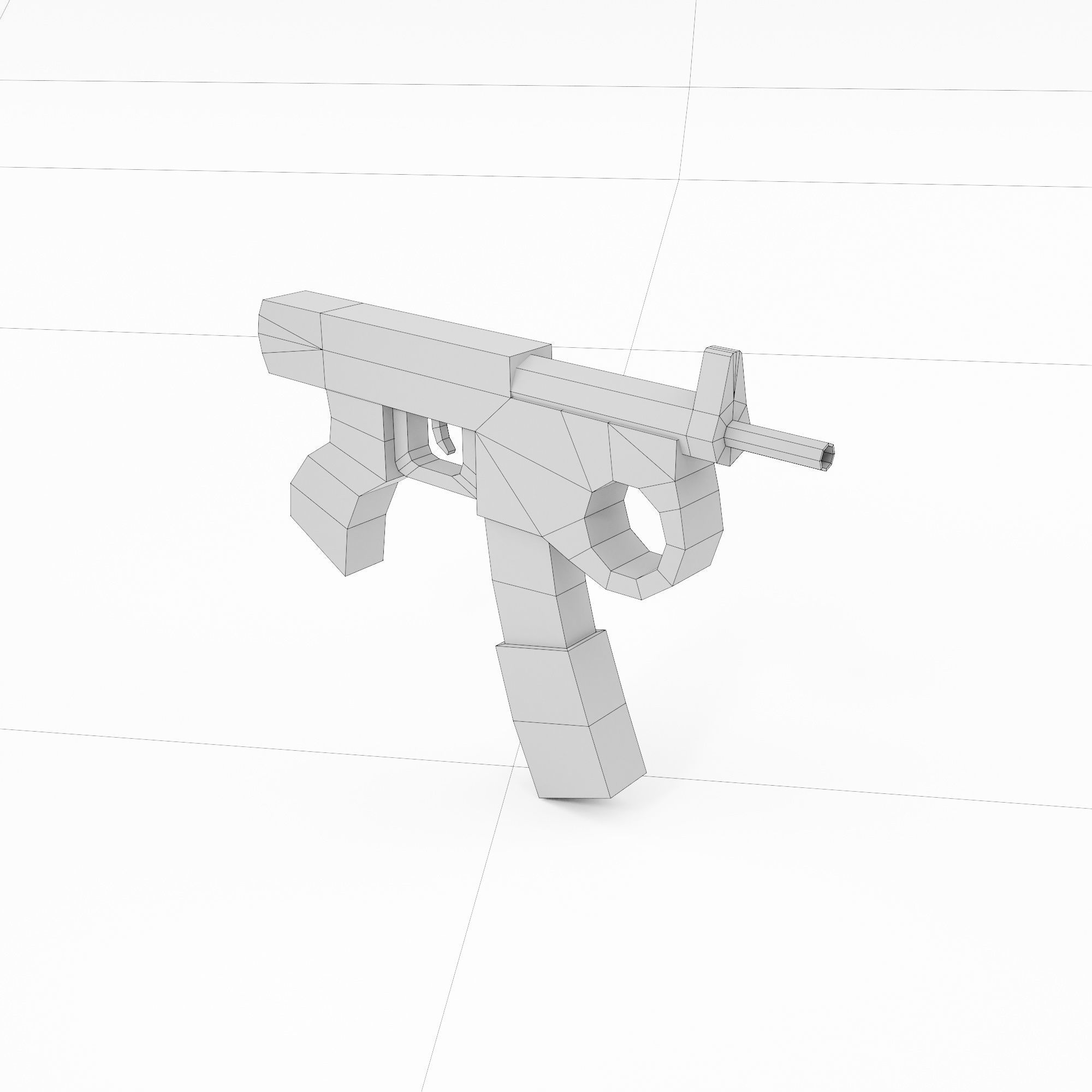 3D model AGRAM 2000 submachine gun VR / AR / low-poly | CGTrader