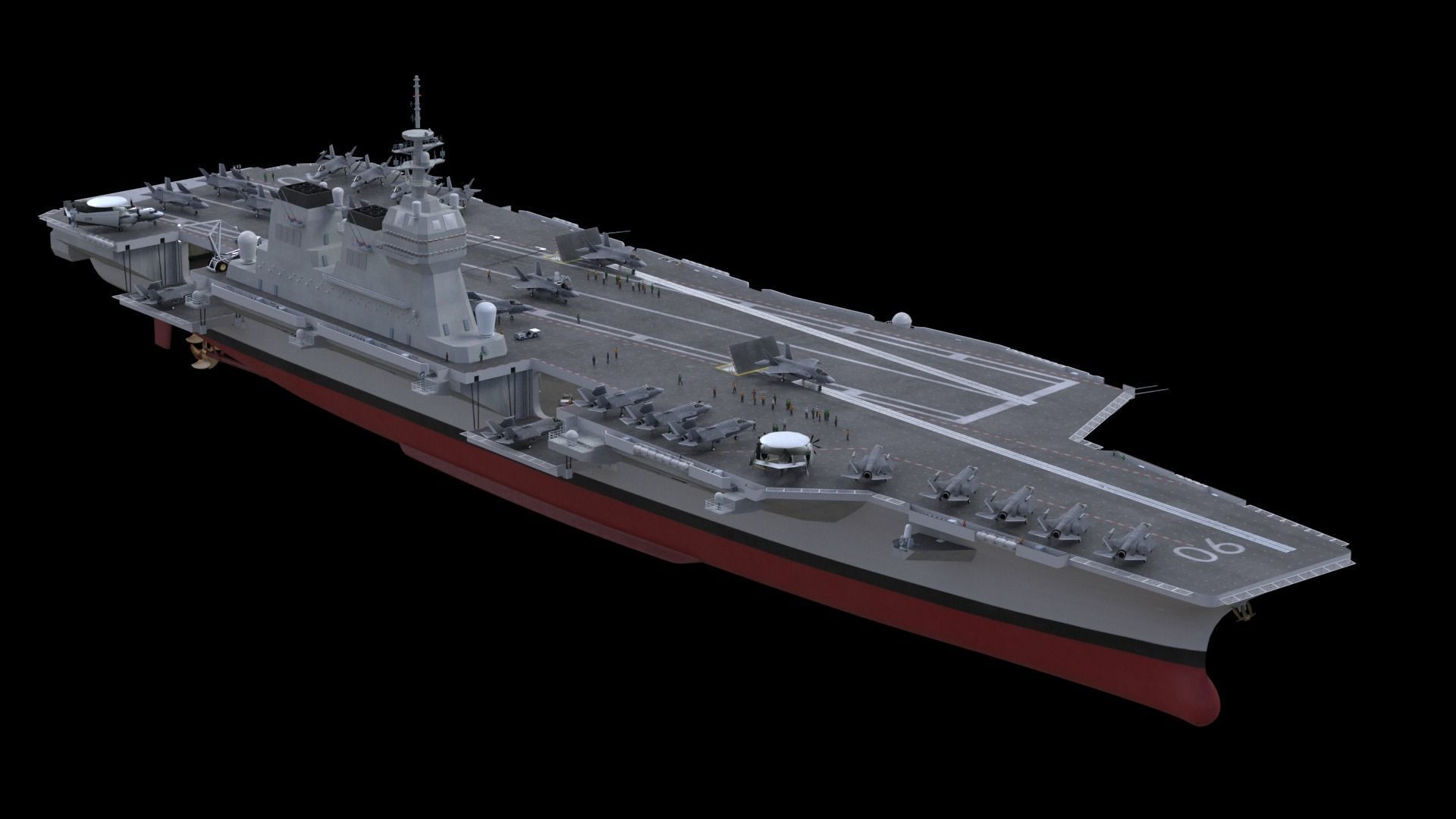 Aircraft carrier 3D model | CGTrader
