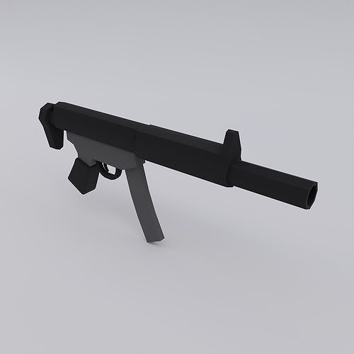 3D model Heckler Koch MP5 submachine gun VR / AR / low-poly | CGTrader