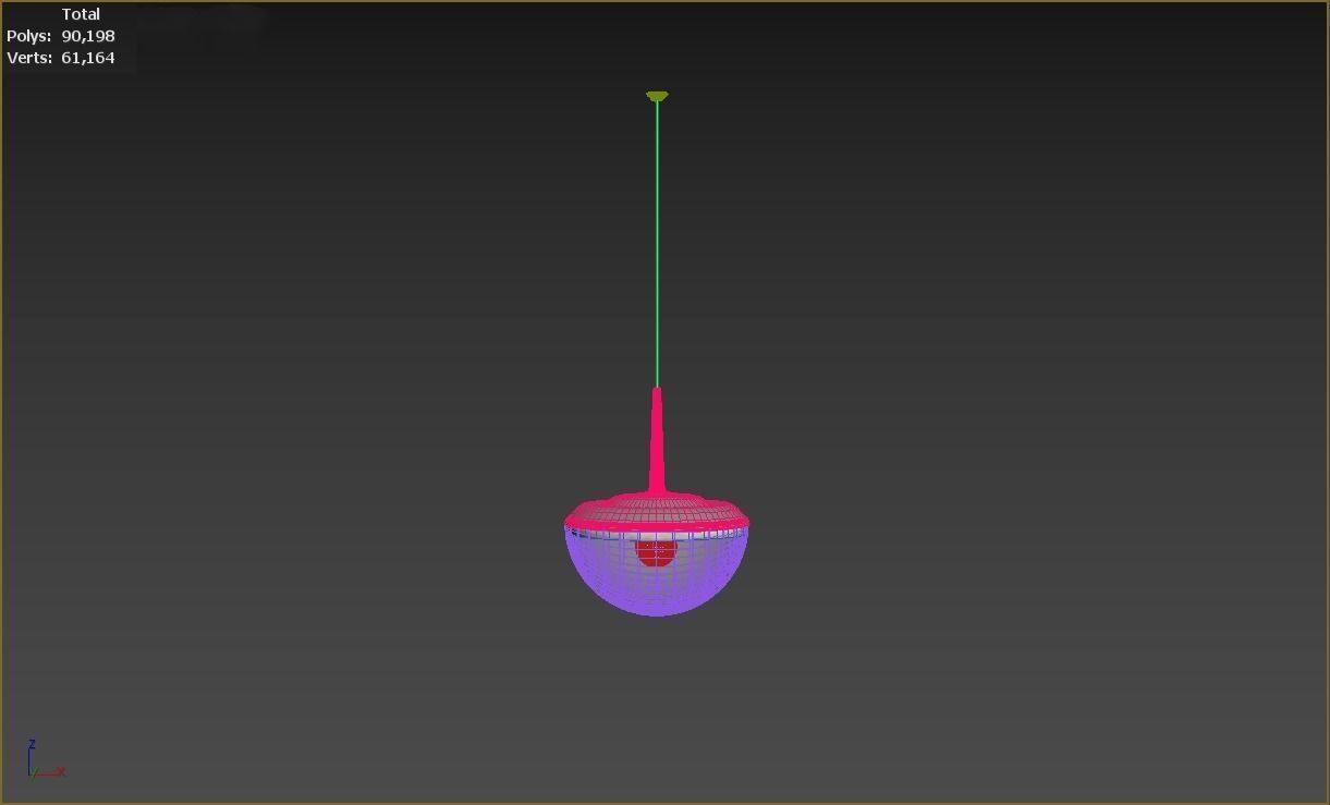 Vibia Cap Shape Hanging Lamp free 3D model | CGTrader