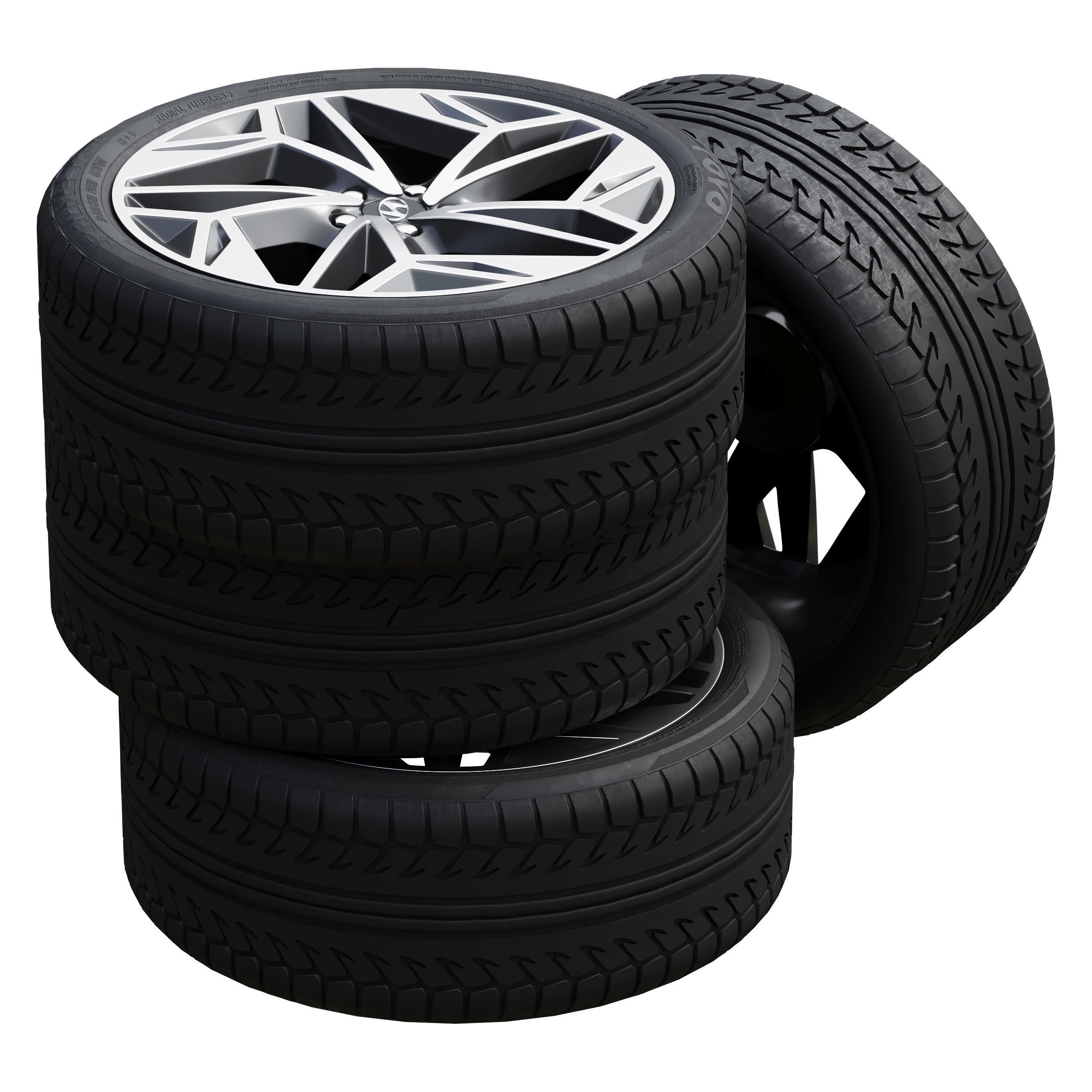 Hyundai wheels 3D model | CGTrader