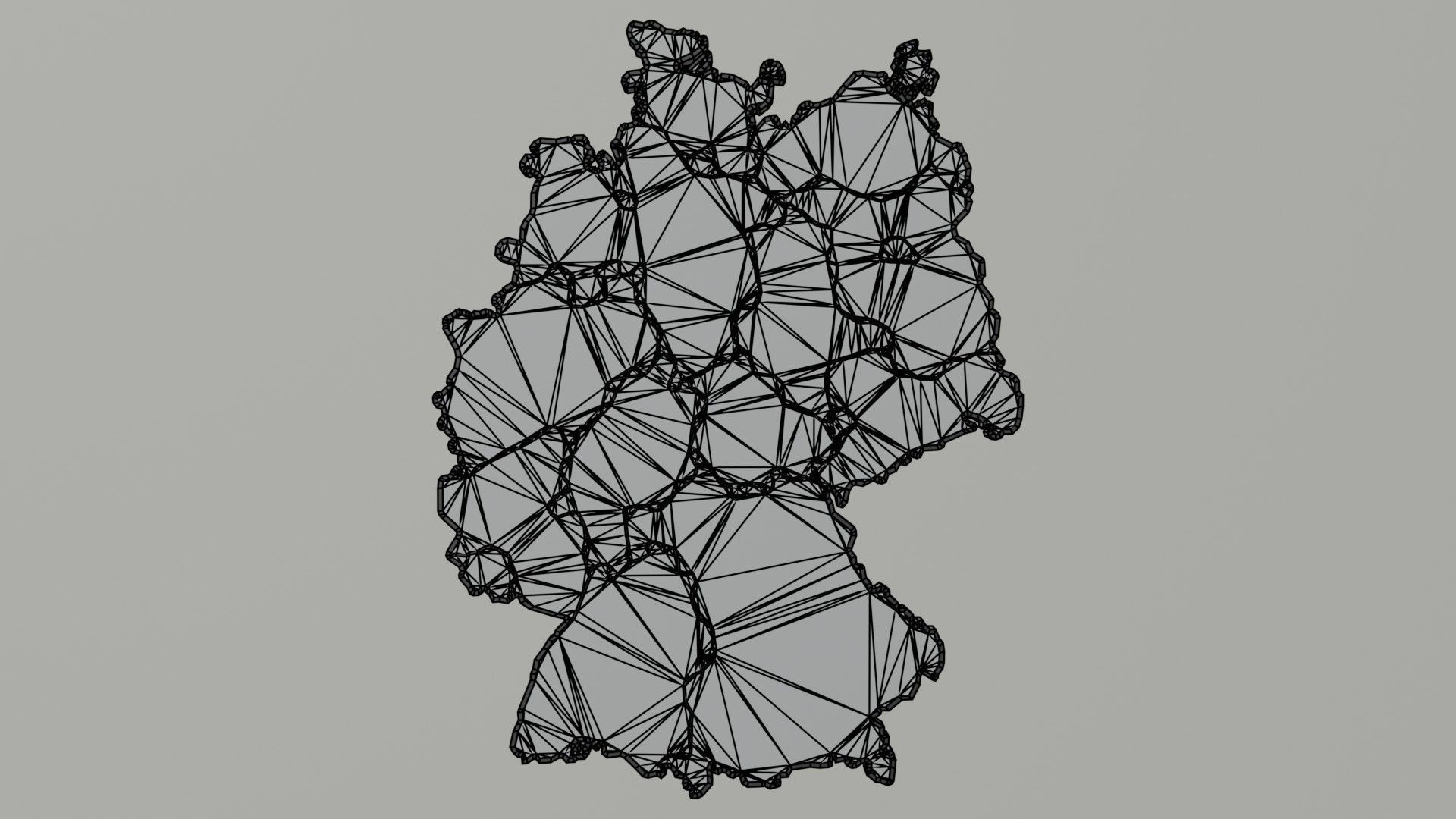 3D model Political Map of Germany VR / AR / low-poly | CGTrader