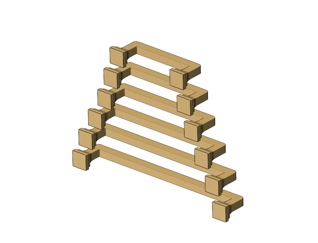 Cabinet drawer handle and pull N001 miniset 3D model 3D printable ...