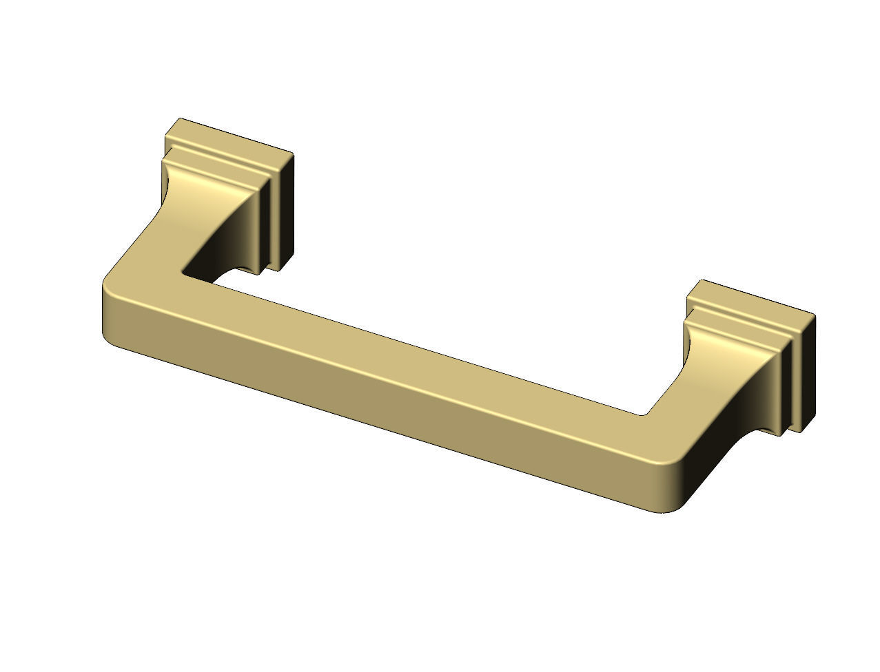 Cabinet drawer handle and pull N001 miniset 3D model 3D printable ...