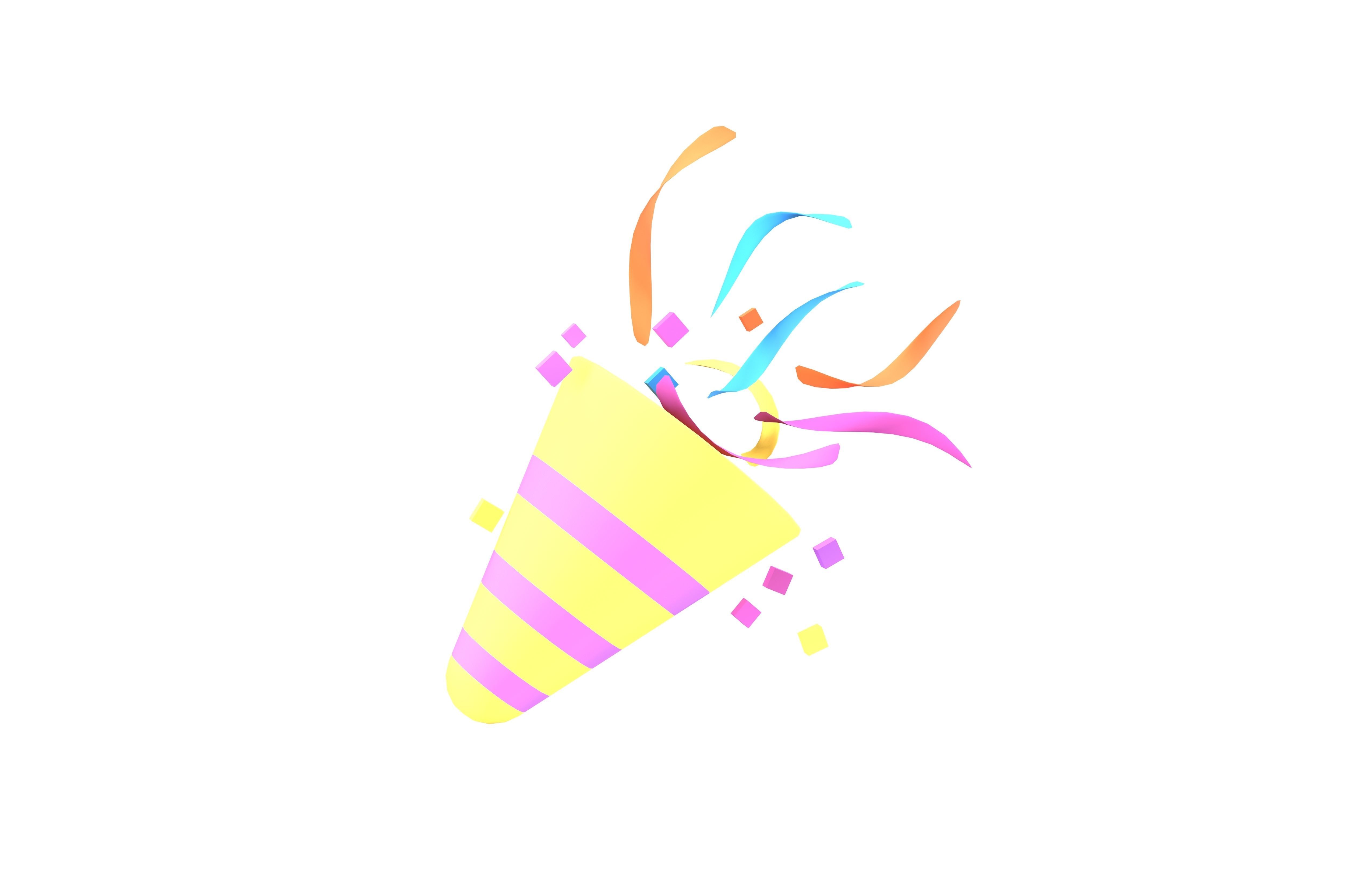 3D model Party Popper v2 001 VR / AR / low-poly | CGTrader