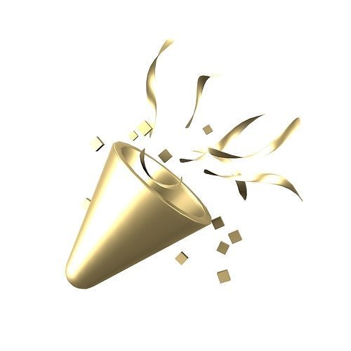 3D model Party Popper v2 003 VR / AR / low-poly | CGTrader