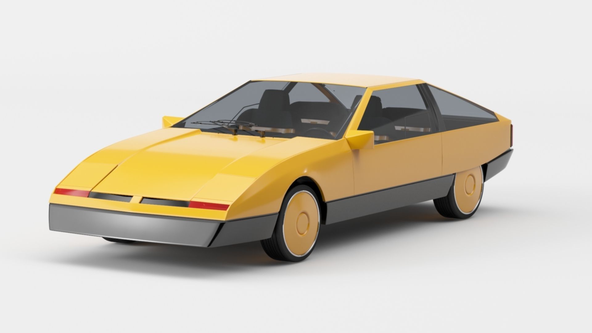 Opel GT2 Style consept car 3D model rigged | CGTrader