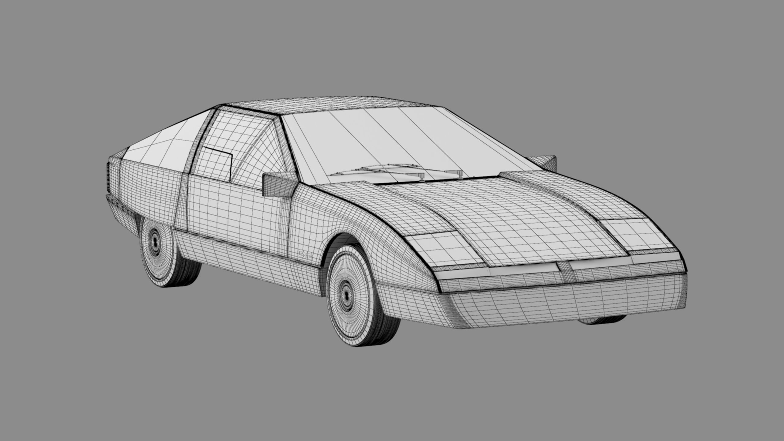 Opel GT2 Style consept car 3D model rigged | CGTrader