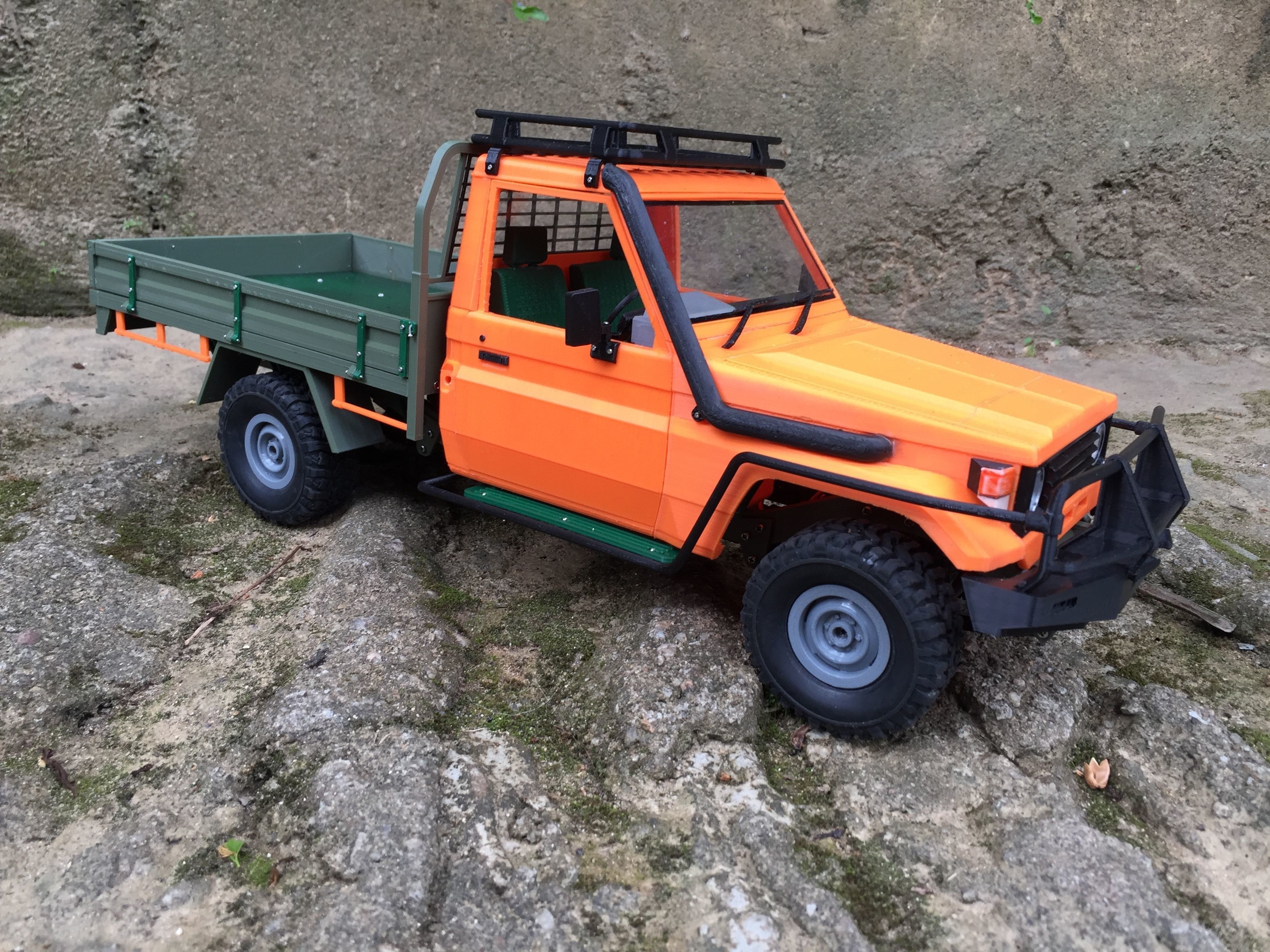 toyota land cruiser ute rc body for 1 to 10 scale RC chassis 3D model ...