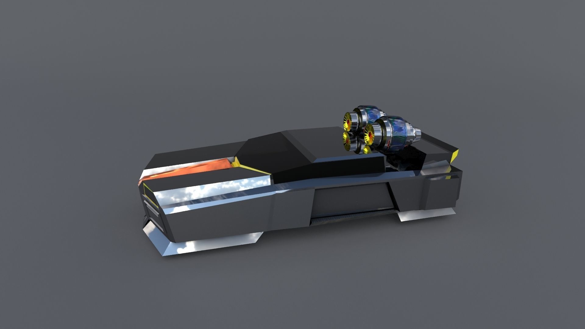 3D model of scifi jet car 3D model | CGTrader