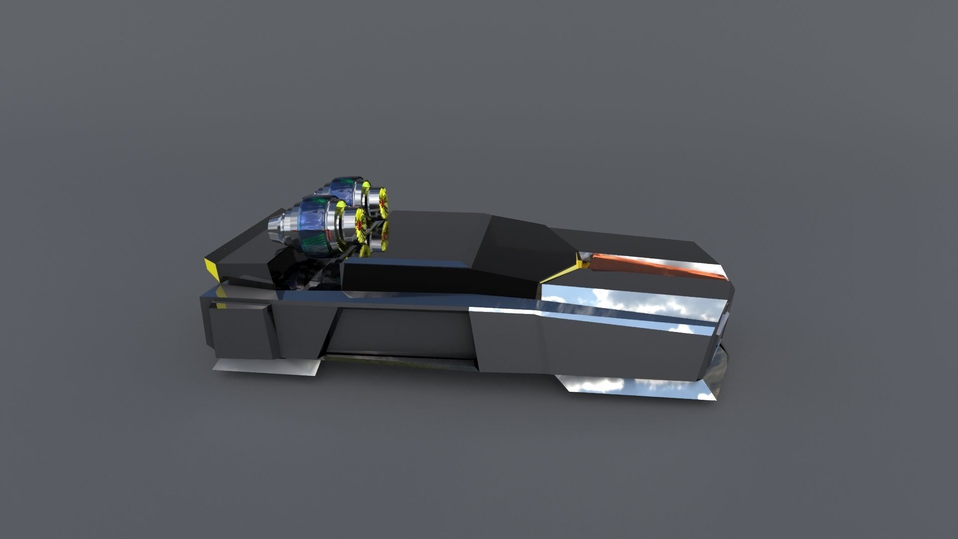 3D model of scifi jet car 3D model | CGTrader