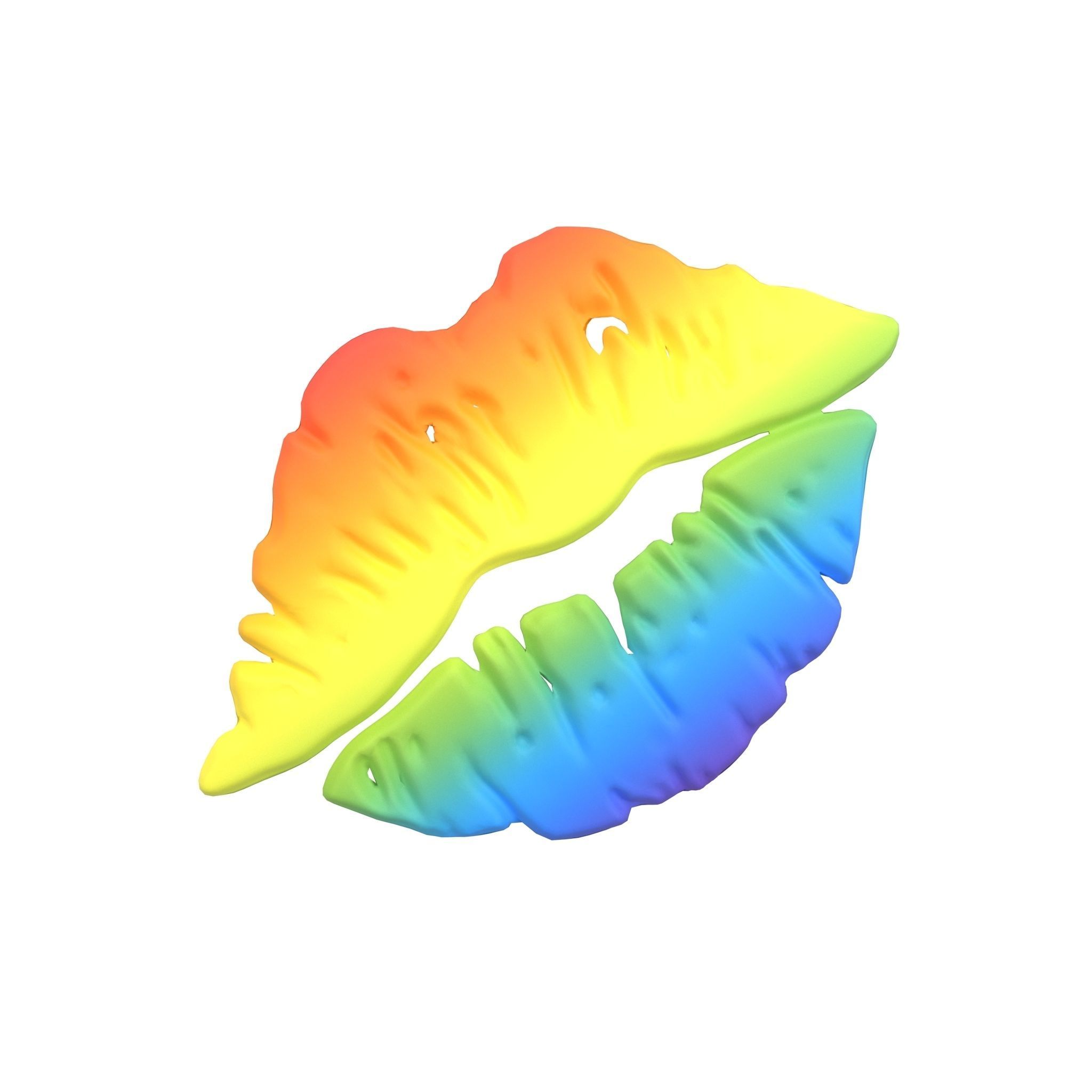 3D model Kiss Mark v1 010 VR / AR / low-poly | CGTrader