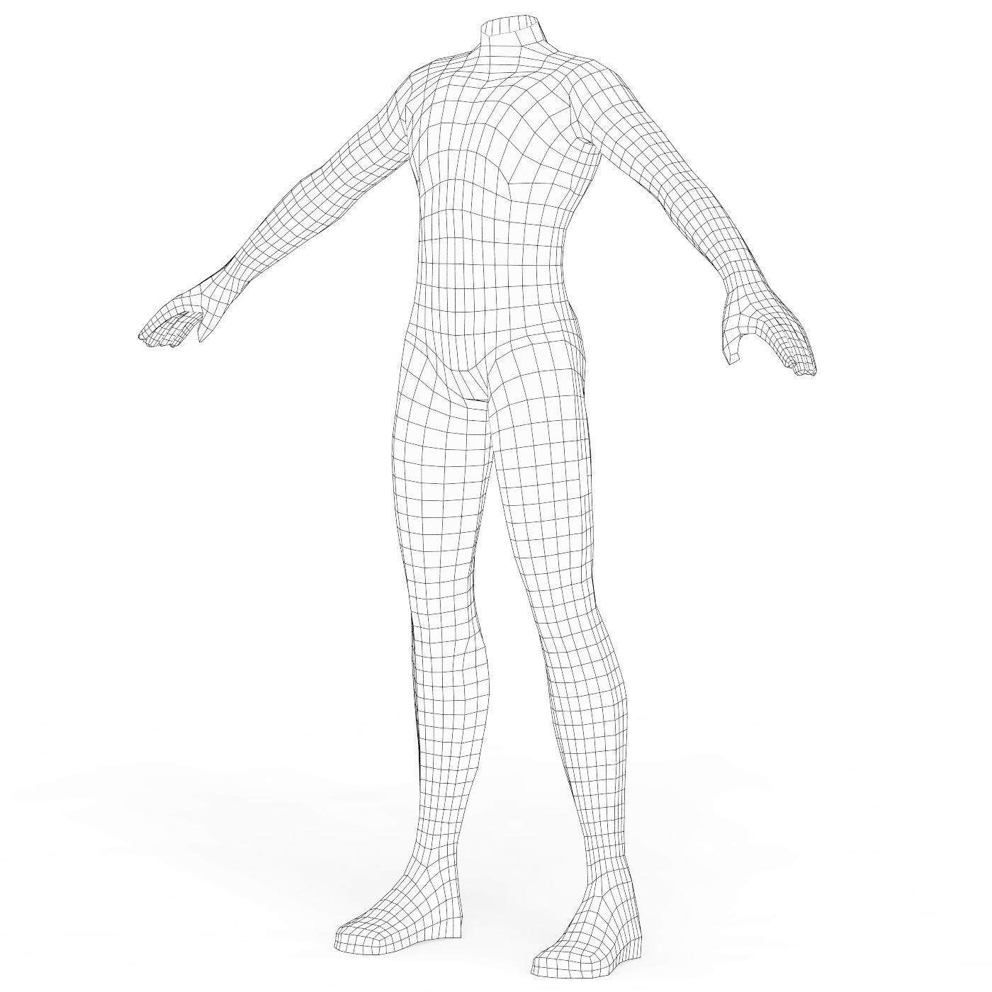 3D model Little Boy Body Base Mesh VR / AR / low-poly | CGTrader