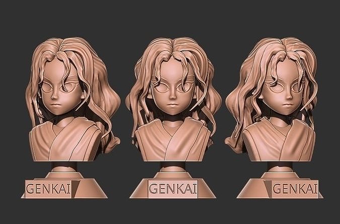 GENKAI BUST 3D MODEL 3D model 3D printable | CGTrader