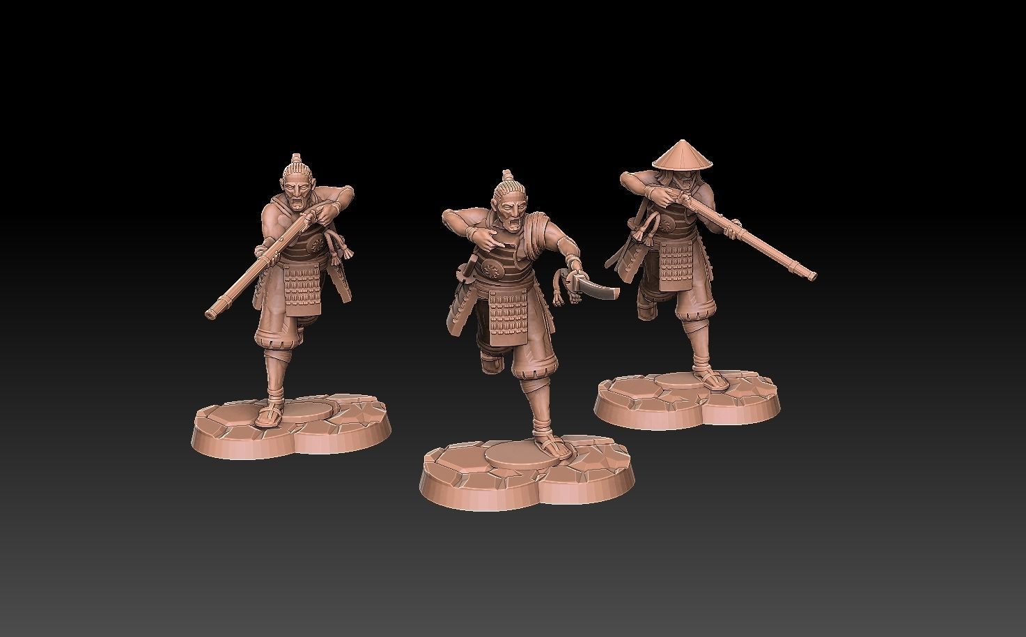 Ashigaru Musket Regiment 3D model 3D printable | CGTrader