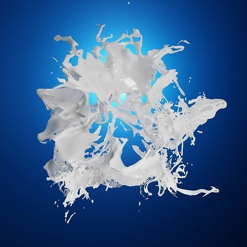 Liquid splash pack of 16 splashes 3D model | CGTrader