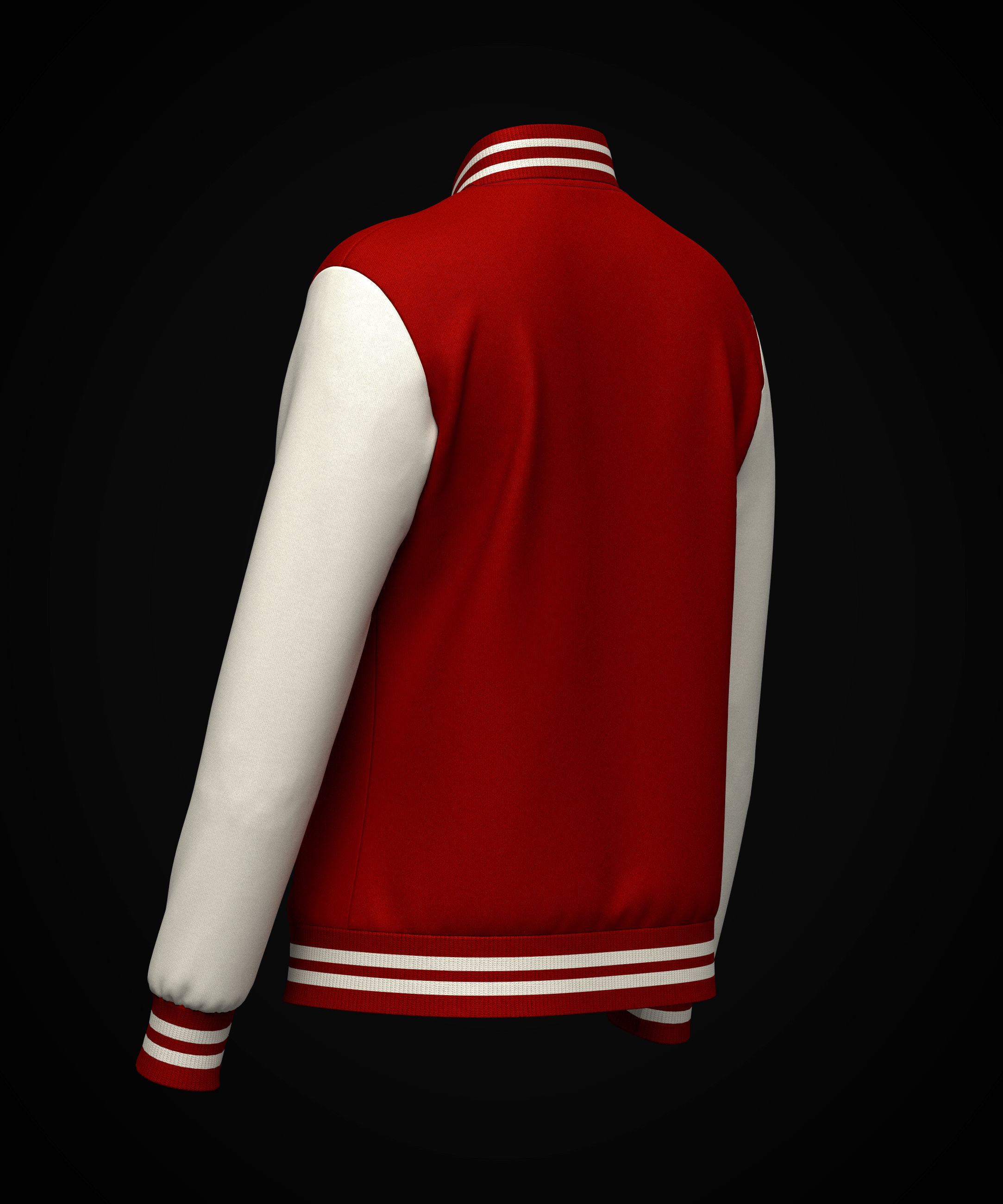 Women Varsity Jacket 3D model | CGTrader