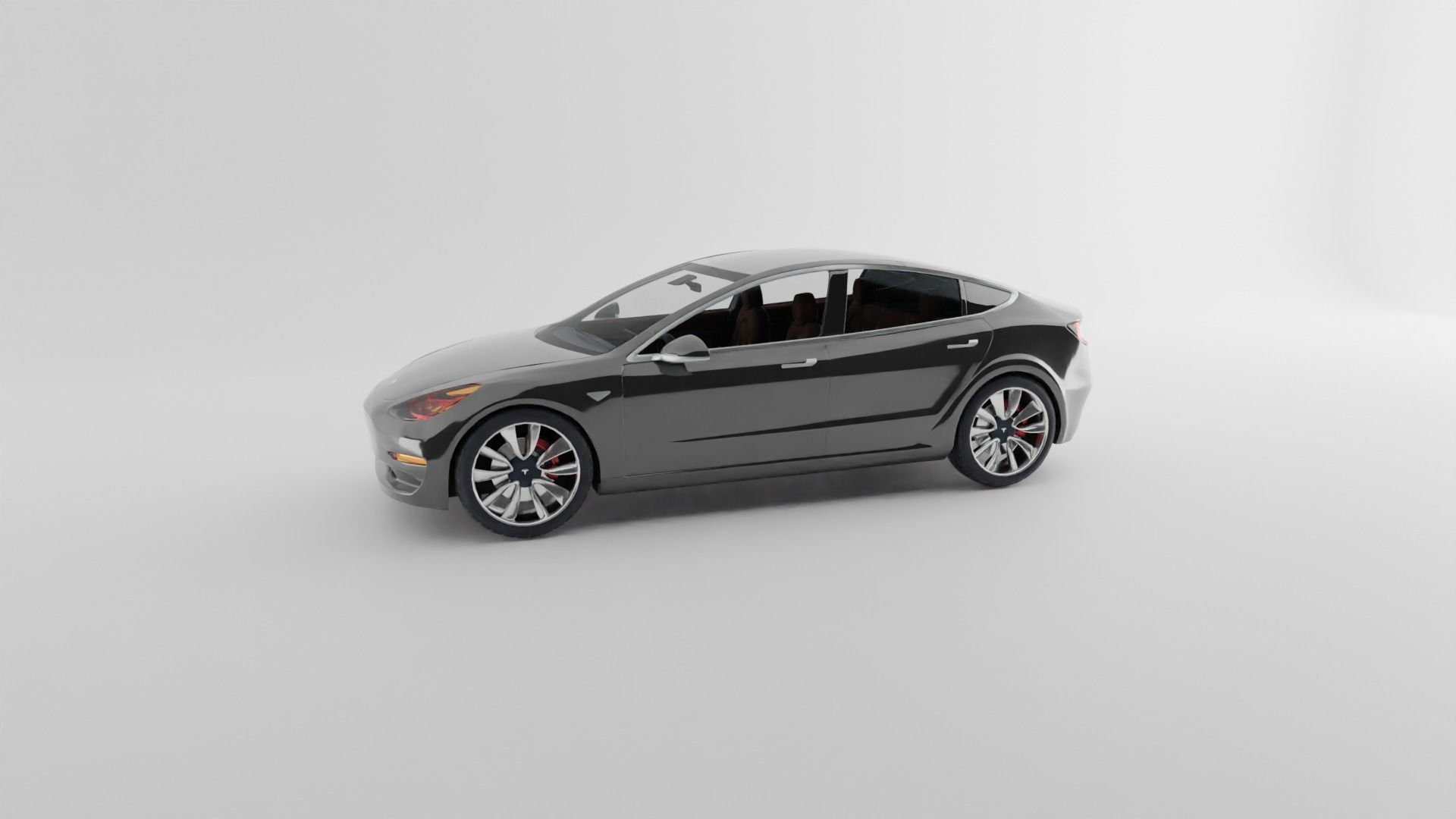 3D model Tesla m3 VR / AR / low-poly | CGTrader