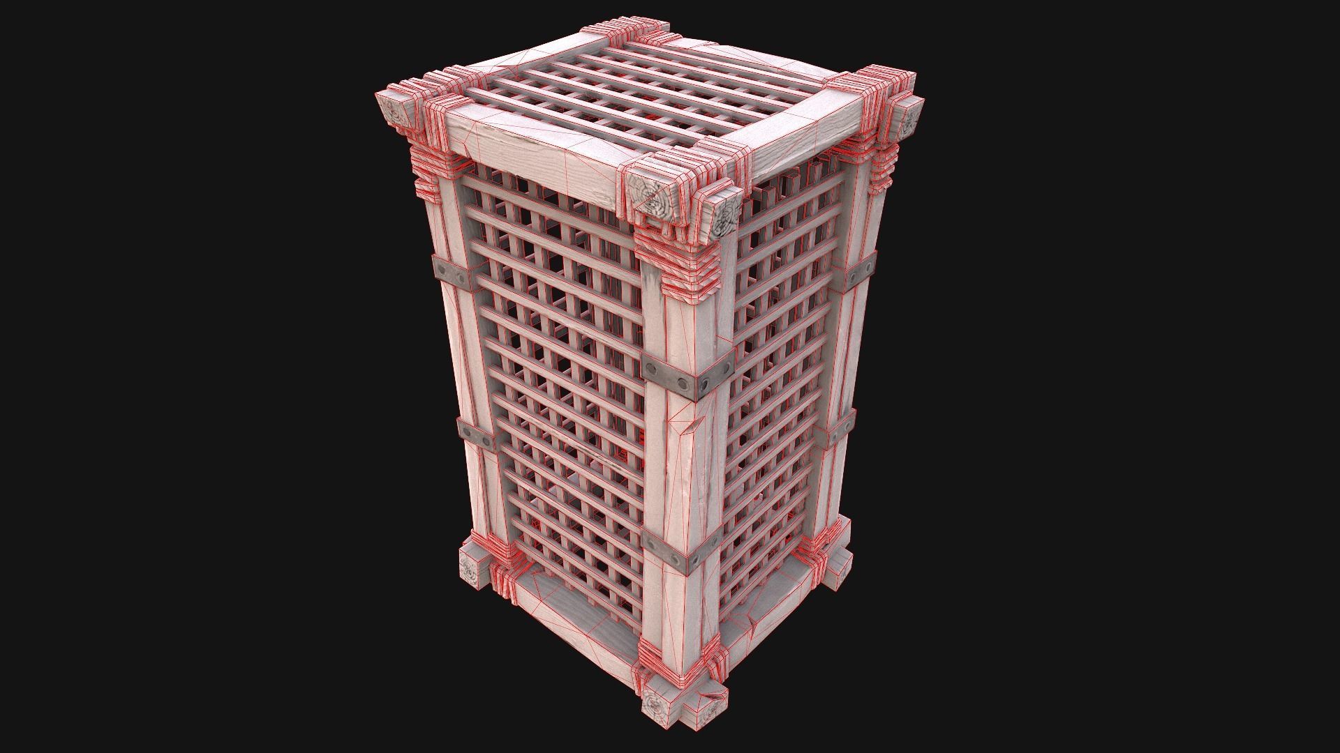 3D model Medieval Torture Cage Set VR / AR / low-poly | CGTrader