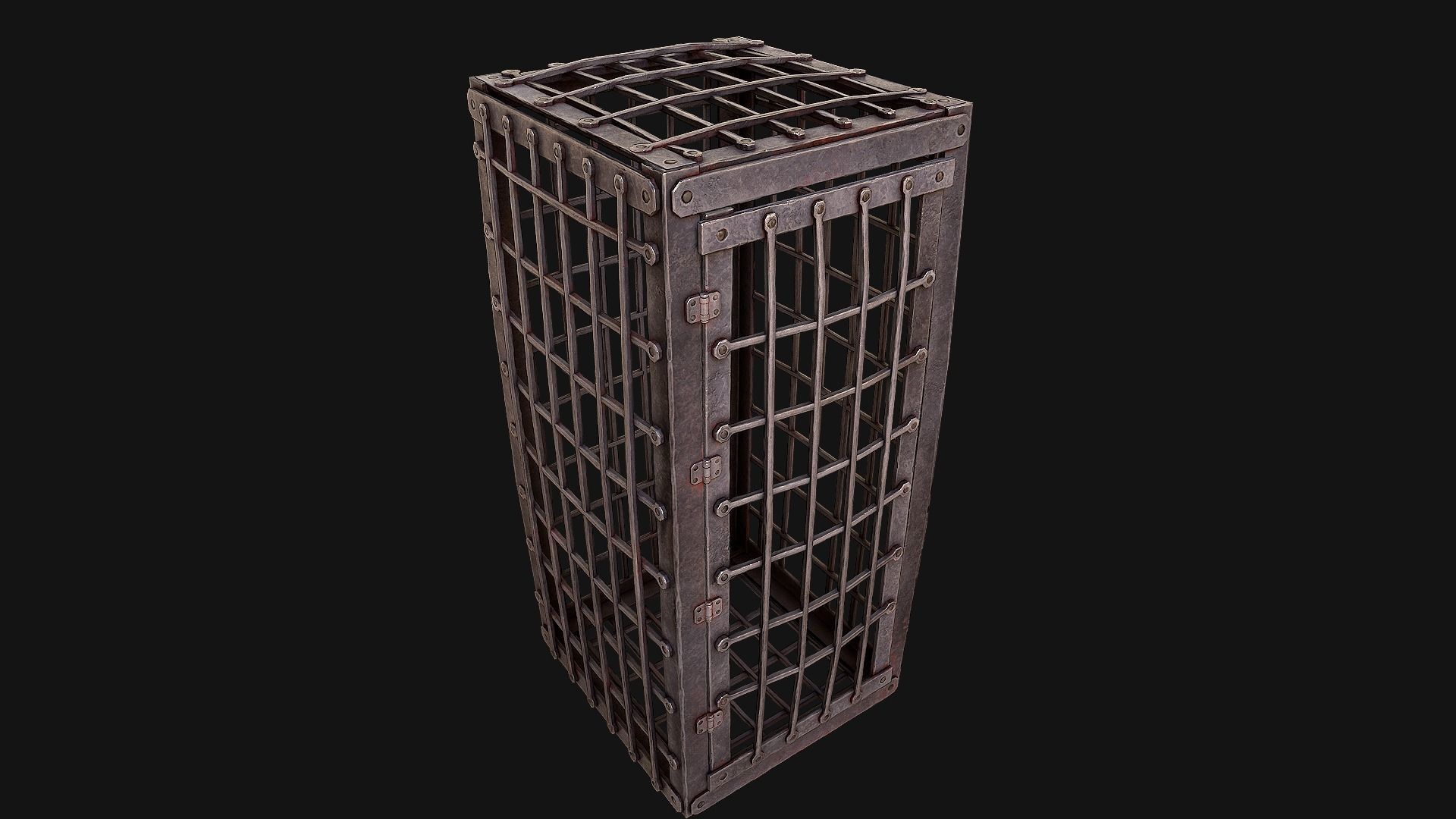 3D model Medieval Torture Cage Set VR / AR / low-poly | CGTrader
