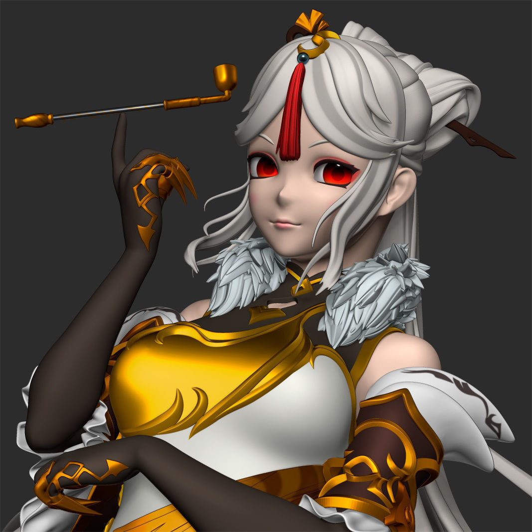 Ningguang - Genshin Impact 3D model 3D printable | CGTrader