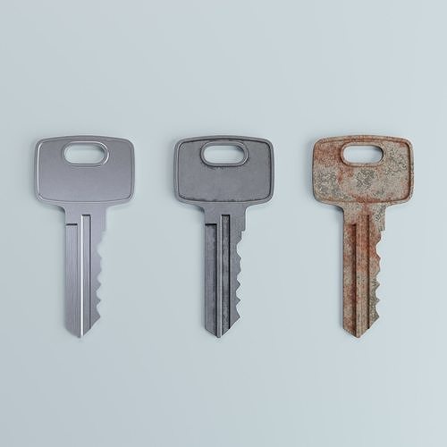 Key 3 metal 3D model | CGTrader